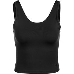 Under Armour Top "Motion", U-Ausschnitt, Logo, für Damen, schwarz, S