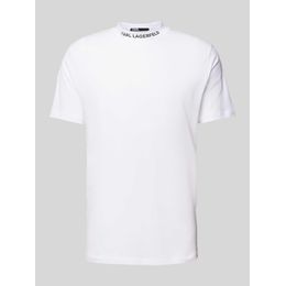 K by KARL LAGERFELD T-Shirt mit Label-Print