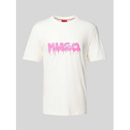 Hugo T-Shirt mit Label-Print Modell 'Dacation'