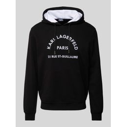 K by KARL LAGERFELD Hoodie mit Label-Stitching