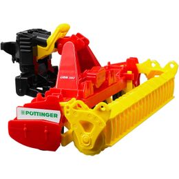 Bruder® Spielzeug-Landmaschine Pöttinger Kreiselegge Lion 3002 20 cm (02346), Made in Europe, gelb|rot