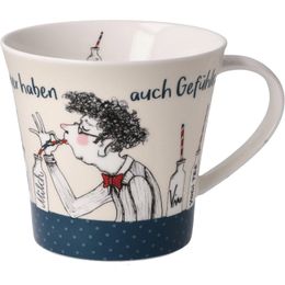 Goebel Tasse Barbara Freundlieb, Porzellan, Coffee-/Tea Mug, Barbara Freundlieb - "Männer haben Gefühle", bunt