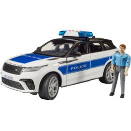Bruder® Spielzeug-Auto Range Rover Velars Polizei 1:16 mit Polizist (02890), Mit Licht und Sound; Made in Europe, blau|weiß