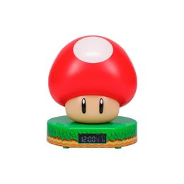 Paladone Wecker Super Mario Pilz Mushroom digital Wecker, rot