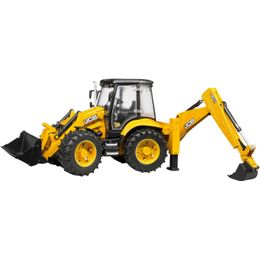 Bruder® Spielzeug-Bagger JCB 5CX eco Baggerlader 41 cm (02454), Made in Europe, gelb