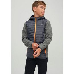 Jack & Jones Jack & Jones Junior Hybridjacke JJEMULTI QUILTED JACKET NOOS JNR, grau