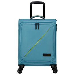 American Tourister® Handgepäck-Trolley Spinner S, TAKE2CABIN, 55 cm harbor blue, 4 Rollen, Handgepäck-Koffer Koffer Reisegepäck Weichgepäck TSA-Zahlenschloss, blau