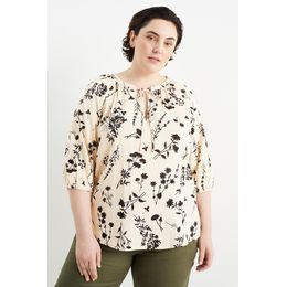 C&A Bluse-Leinen-Mix-geblümt