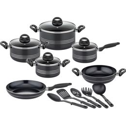 Topf-Set GSW "Milano Nero" Töpfe schwarz Topfsets