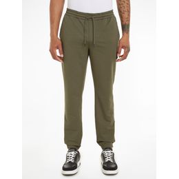 Sweathose Calvin Klein Jeans "SKINNY TECHNICAL BADGE PANT" Gr. S, N-Gr, grün (dusty olive) Herren Hosen Sweathosen