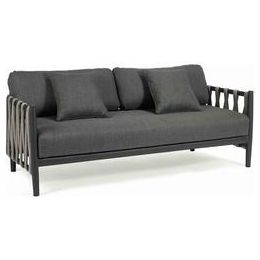 Sofanella Designer Outdoor Sofa SEVILLA 2-Sitzer Couch Designsofa - Grau