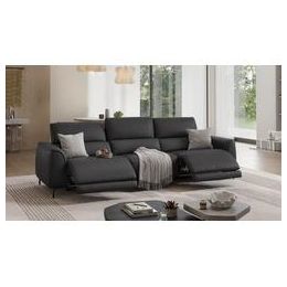 Sofanella Bigsofa COMO 3-Sitzer Couch Mega Sofa - Schwarz