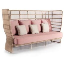 Sofanella Designer Gartensofa BALI Lounge Polyrattan Sessel - Beige