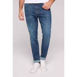 CAMP DAVID Regular-fit-Jeans mit hoher Leibhöhe, blau