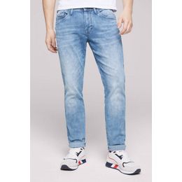 CAMP DAVID Regular-fit-Jeans mit zwei Leibhöhen, blau
