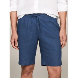 Tommy Hilfiger Shorts HARLEM PO DRWS LINEN mit elastischem Bund, blau