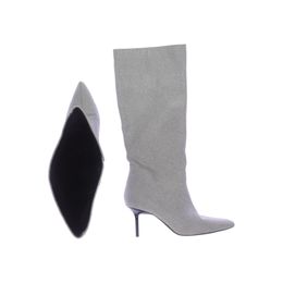 Zara Damen Stiefel, silber, Gr. 36