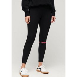 Superdry Leggings SPORTSWEAR HIGHWAIST LEGGING, schwarz