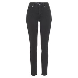 Skinny-fit-Jeans Calvin Klein Jeans "HIGH RISE SKINNY" Gr. 29, Länge 30, schwarz (black) Damen Jeans Röhrenjeans
