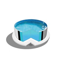 Poolomio Pool Stahlwandpool Rund Ibiza Ø 400 x 150 cm (Set)
