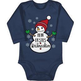 Shirtracer Shirtbody Mein 1. Weihnachten Schneemann Weihnachten Kleidung Baby