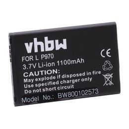 vhbw kompatibel mit LG VS700 Enlighten Smartphone-Akku Li-Ion 1100 mAh (3