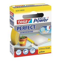 Tesa Klebeband Tesa® extra Power® Perfect 56341 Gewebeband gelb 19mm x 2