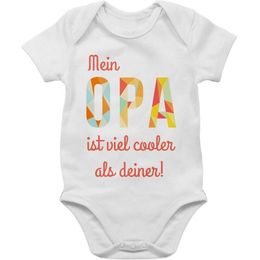 Shirtracer Shirtbody Mein Opa ist viel cooler als deiner Strampler Baby Mädchen & Junge