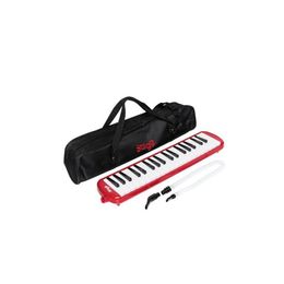 Stagg Rot, Kunststoff, Melodica mit 37 Tasten und schwarzer Tasche Melodica