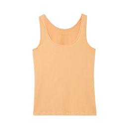 Tom Tailor Damen Basic Top, orange, Uni, Gr. XXL