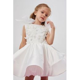 THE O Partykleid LACE-MILKY aus Satin