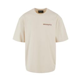 Dropsize Shirt Herren Gr&ouml;&szlig;e M creme / braun
