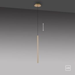 Paul Neuhaus LED Pendelleuchte FLUTE, 1x LED-Board/4,20Watt, 3000 Kelvin, Messing matt