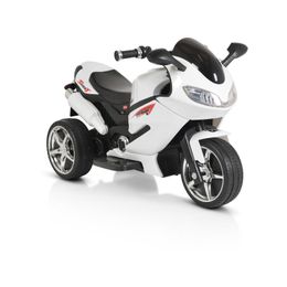 Moni Kinder Elektromotorrad Comet HZBB-1188 drei Räder Musik, MP3, Rückwärtsgang weiß