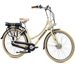 Tretwerk Aurora E Bike Damen 28 Zoll Elektrofahrrad 165 - 185 cm retro Hollandrad E Damenfahrrad