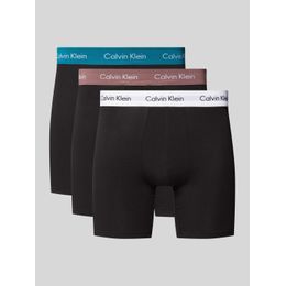 Calvin Klein Underwear Trunks mit Label-Bund im 3er-Pack