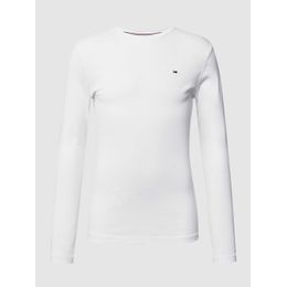 Tommy Jeans Slim Fit Longsleeve mit Rippenstruktur