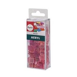 Rayher Mosaiksteine rosa/pink/transparent Acryl transparent