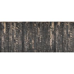 ARCHITECTS PAPER Fototapete "Wooden Floor Black" Tapeten Gr. B/L: 6 m x 2,5 m, grau (beige, braun, schwarz) Fototapeten Natur