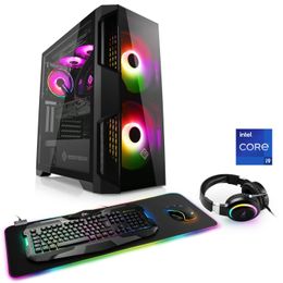 CSL Gaming-PC "HydroX V29110" Computer Gr. Microsoft Windows 11 Home (64 Bit), 16 GB RAM 1000 GB SSD, schwarz Gaming PCs