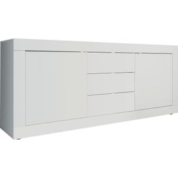 Sideboard Lc "Basic" Sideboards Gr. B/H/T: 210 cm x 86 cm x 43 cm, 3, weiß (weiß hochglanz lack) Sideboards Bestseller