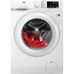 A (A bis G) AEG Waschmaschine "L6FBA51480" Waschmaschinen weiß Frontlader