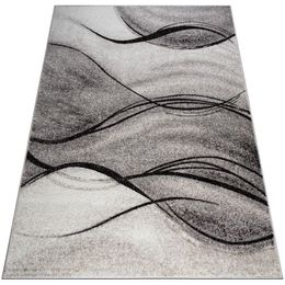 Teppich Home Affaire "Tritom" Teppiche Gr. B/L: 240 cm x 320 cm, 9 mm, 1 St., beige (sand) Esszimmerteppiche mit besonders weichem Flor, Kurzflor, modernes Wellen Muster