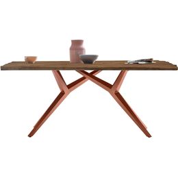 Esstisch Sit Tische Gr. B/H/T: 200 cm x 73,5 cm x 100 cm, 200 x 100 cm, beige (natur, antikbraun, natur) Esstische rechteckig