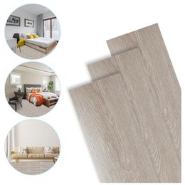 Pvc Bodenbelag - Selbstklebende Vinyl-Dielen - Vinylboden - Holz-Effekt - White Oak - 91.5 x 15.2 cm x 1.5 mm - 1.95m²/14 Dielen - White Oak - HENGDA