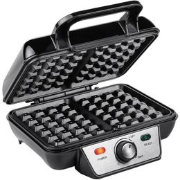 Tristar - WF-2195 Waffeleisen Schwarz, Silber