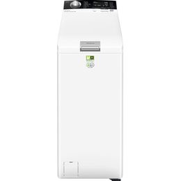 B (A bis G) AEG Waschmaschine Toplader "LTR7B56STL" Waschmaschinen weiß Toplader
