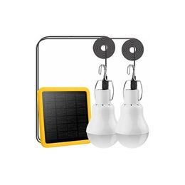 Solarleuchten für den Außenbereich, 110 Lumen mit 800 mAh Solarpanel, tragbare LED-Glühbirne, 3,5 m USB-Kabel, Hängeleuchte für drinnen und draußen,