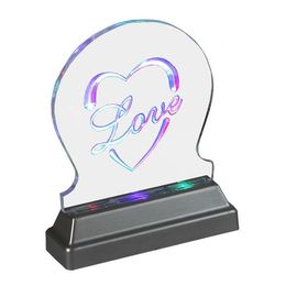 Esto Lampe led LED-Leuchte LED-Effektleuche Multicolour Farbwechsel acrylo led Love