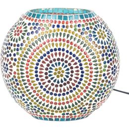 Signes Grimalt - Ovale mehrfarbige Tisch-Mosaiklampe – 13 x 25 x 25 cm - Multicolor